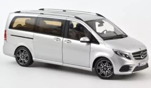Miniature MERCEDES BENZ V-Class AMG-Line 2018 Argent NOREV NOREV183871 ...