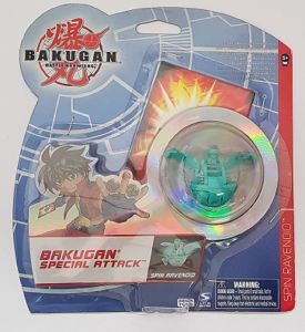 Jouet BAKUGAN attaque Spéciale - 1 BAKUGAN "SPIN RAVENOID" bleu ...